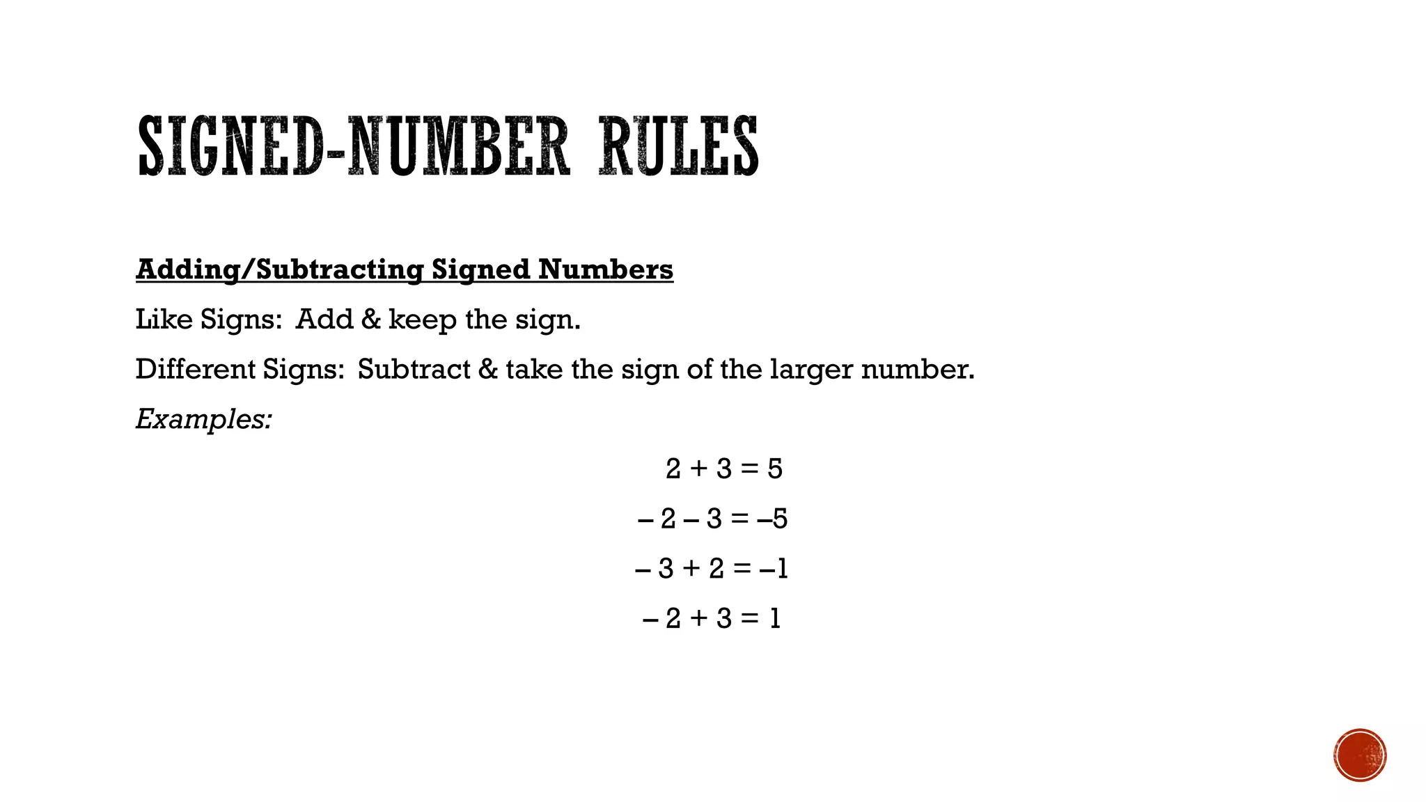 Math 1314 College Algebra Arithmetic Review | PPT