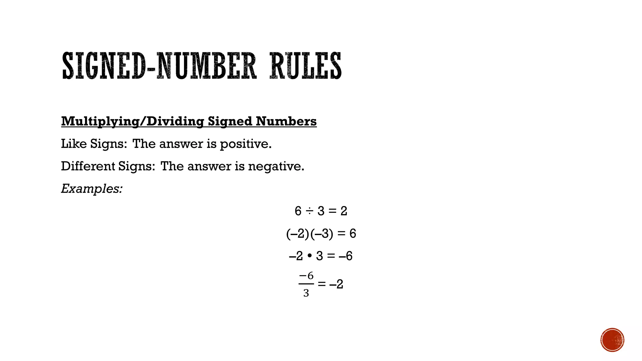 Math 1314 College Algebra Arithmetic Review | PPT