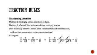 Math 1314 College Algebra Arithmetic Review | PPTX