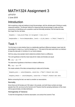 Statistics Project | PDF