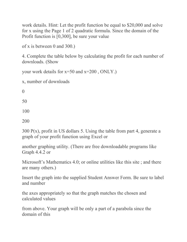 Math 133 – unit 2 individual project name/tutorialoutlet | PDF