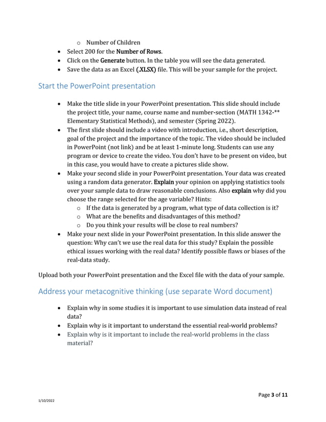 Math 1342 signature assignment spring 2022 | PDF