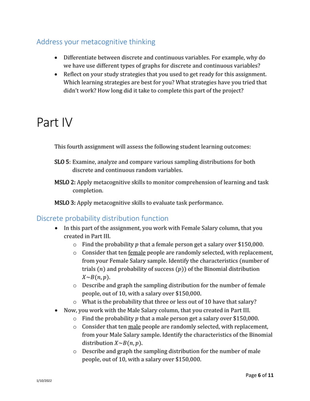 Math 1342 signature assignment spring 2022 | PDF
