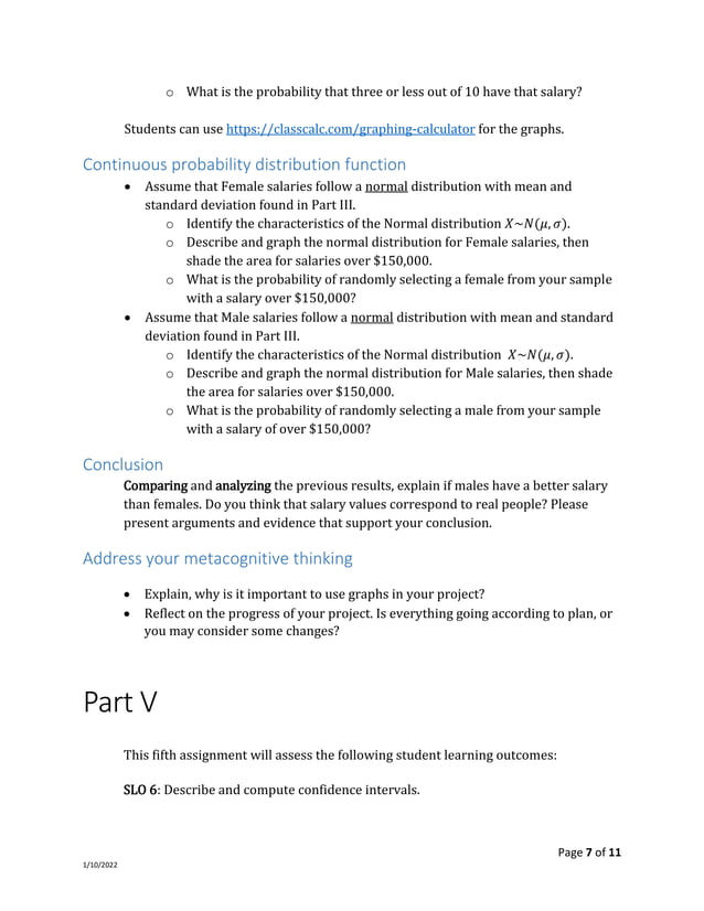 Math 1342 signature assignment spring 2022 | PDF