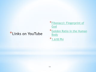 Math 140 fibonacci and golden ratio | PPTX