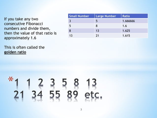 Math 140 fibonacci and golden ratio | PPTX