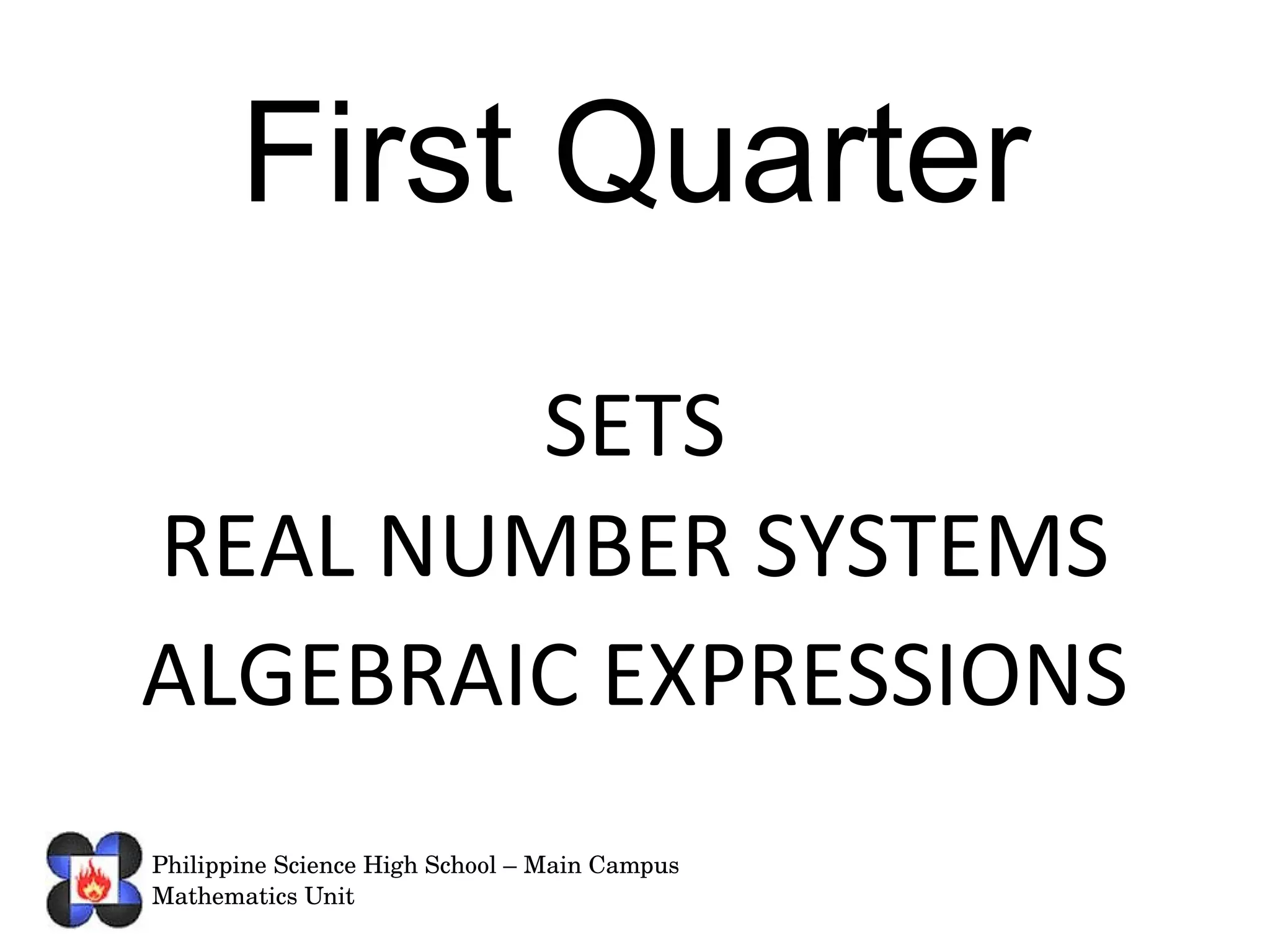 Math 1 Orientation Presentation | ODP