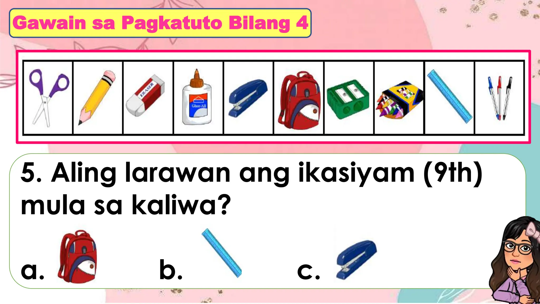 MATHEMATICS - GRADE ONE FIRST QUARTER WEEK 8 | PPTX