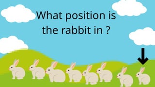 Grade 1- Ordinal Number- First to Tenth | PPTX