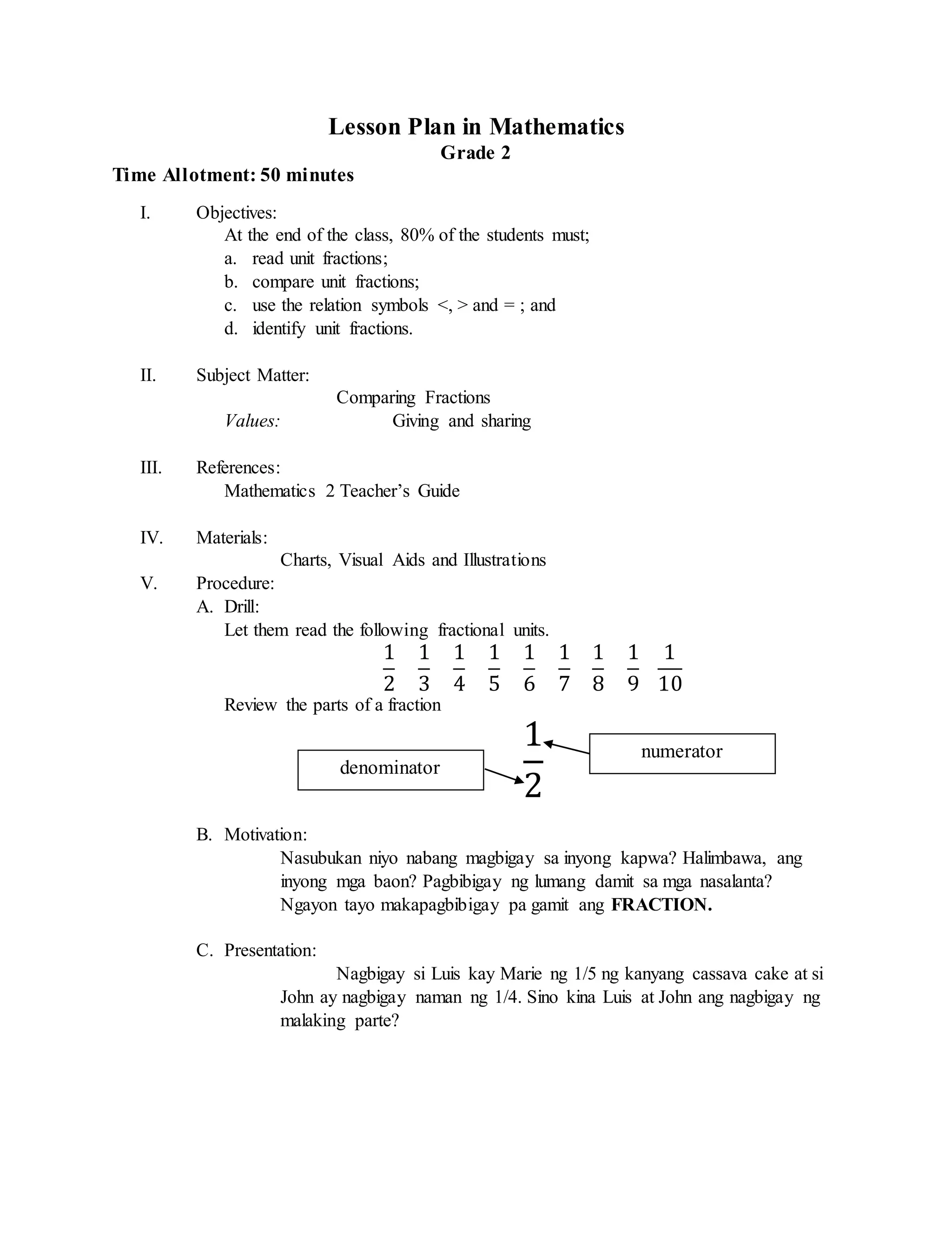Mathematics Grade 2 | DOCX