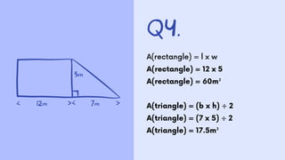 Math secondary. Volume and area of 3D shapes | PPT