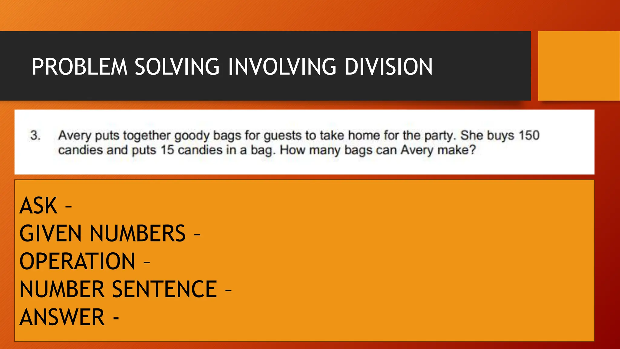 MATHEMATICS 2_ DIVISION_PROBLEM SOLVING PPT | PPT | Free Download