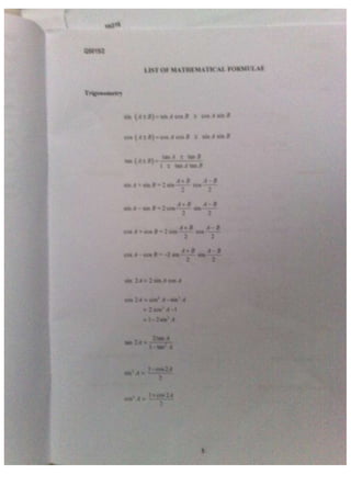 Math 2012 pspm 2 | PDF