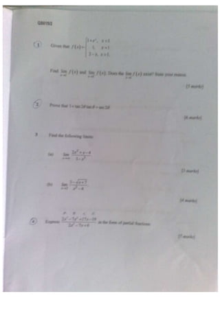 Math 2012 pspm 2 | PDF