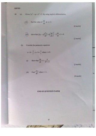 Math 2012 pspm 2 | PDF