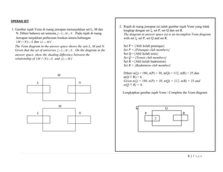Soalan matematik SPM melibatkan tajuk tingatan 1-5 | PDF