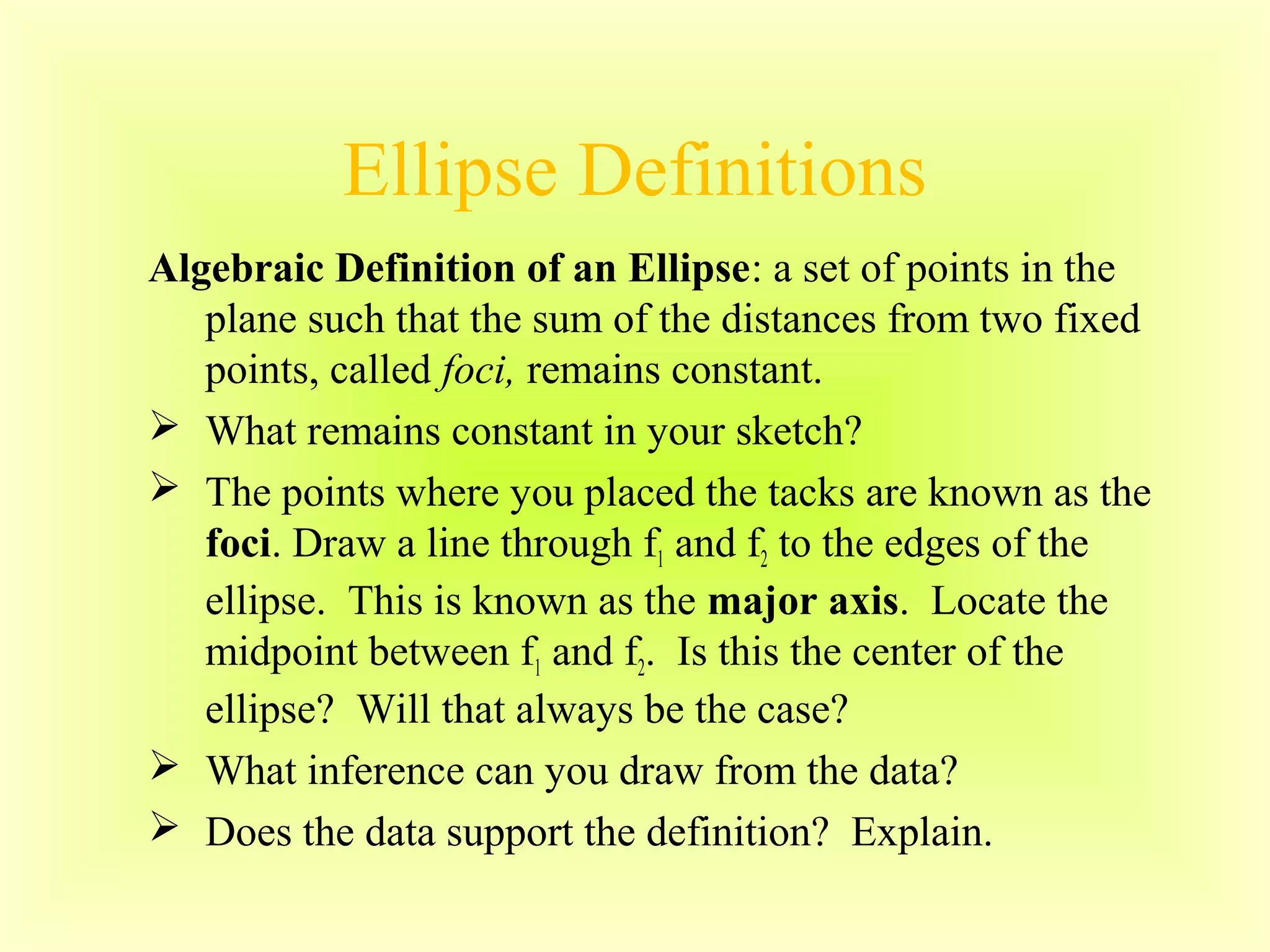 Ellipse | PPT