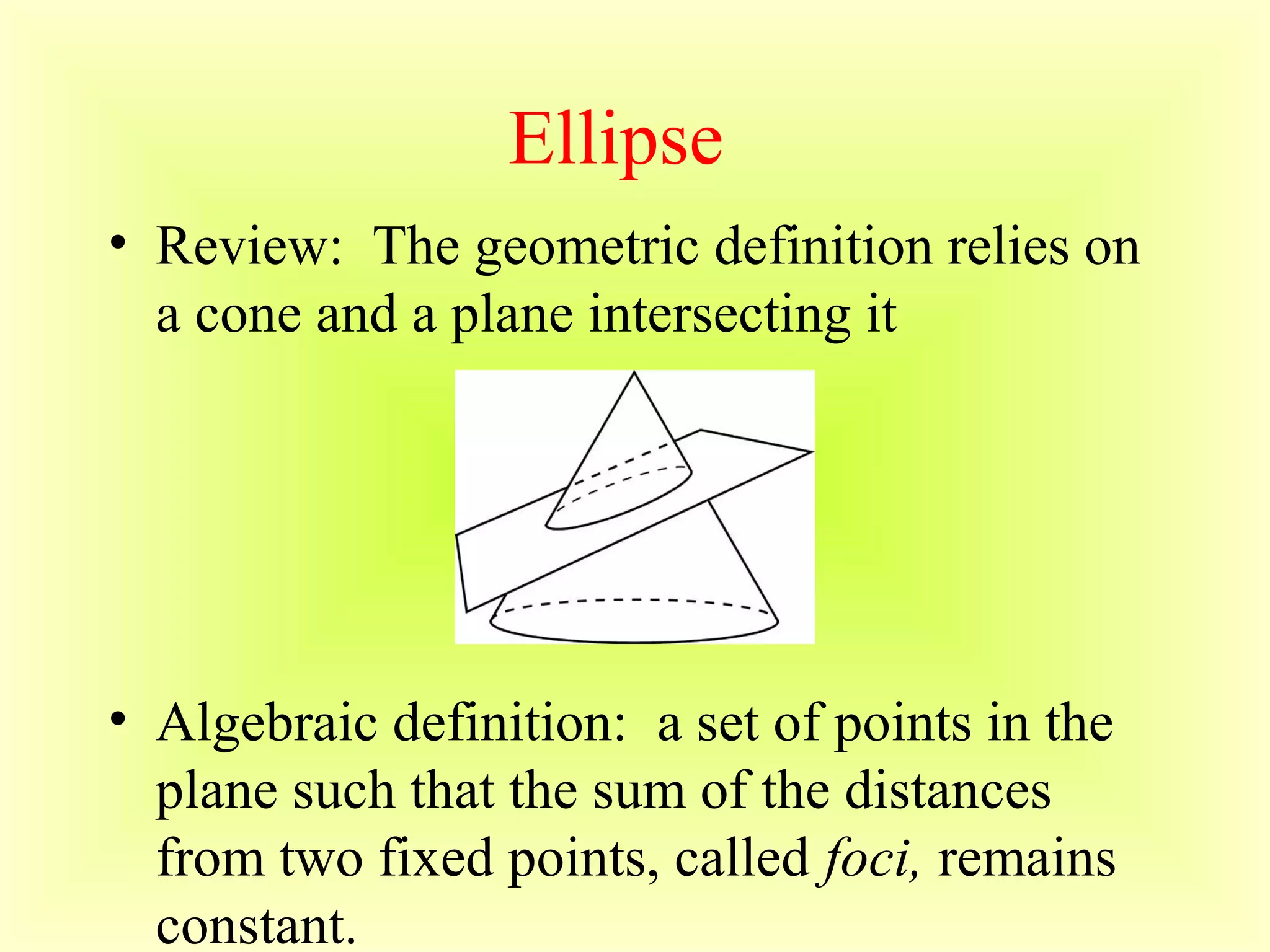 Ellipse | PPT