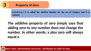 in the set z on integers, we define addition and multiplicatio | PPT