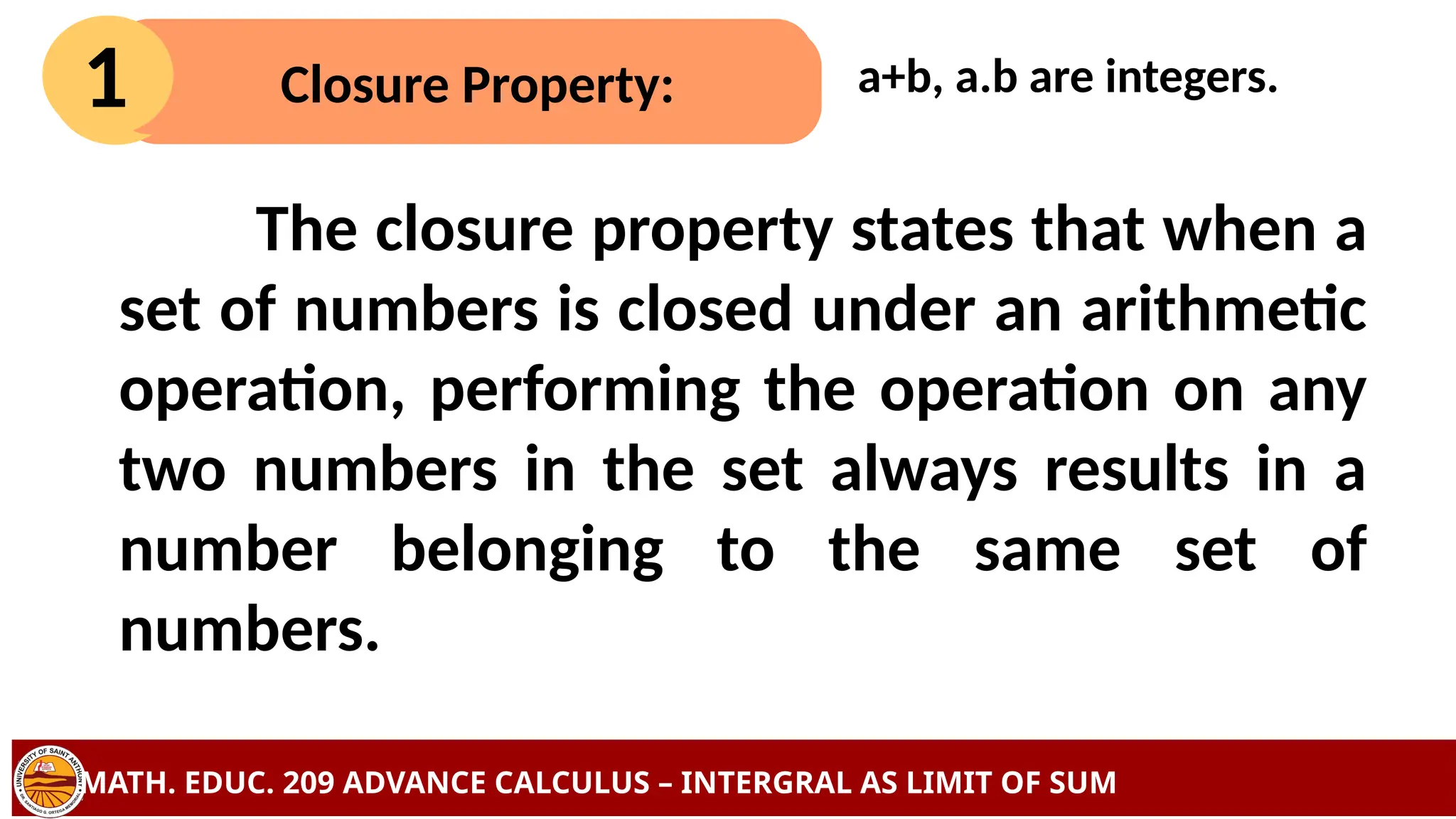 in the set z on integers mathematics 208.pptx