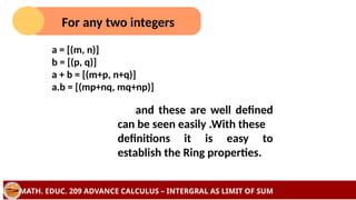 in the set z on integers mathematics 208.pptx