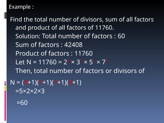 math 208 report fundamental theorem of arithmetic | PPT