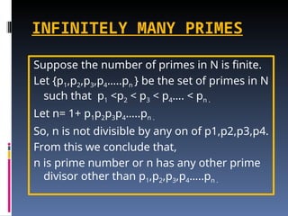 math 208 report fundamental theorem of arithmetic | PPT