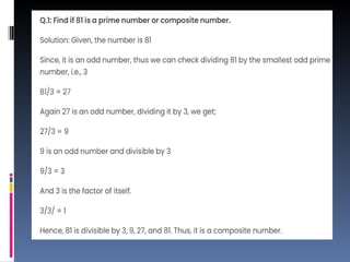 math 208 report fundamental theorem of arithmetic | PPT