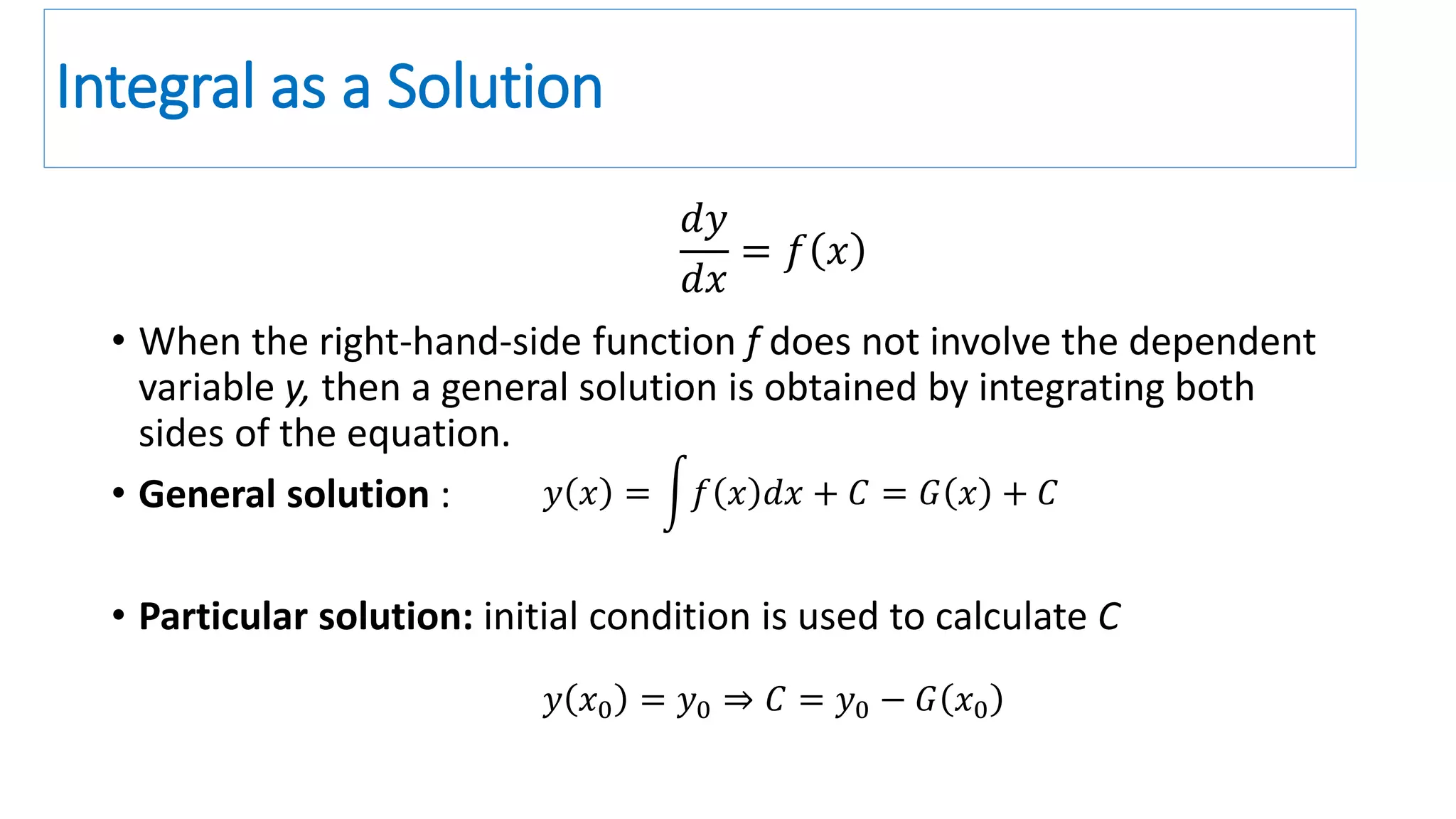 Chapter 1: First-Order Ordinary Differential Equations/Slides | PDF