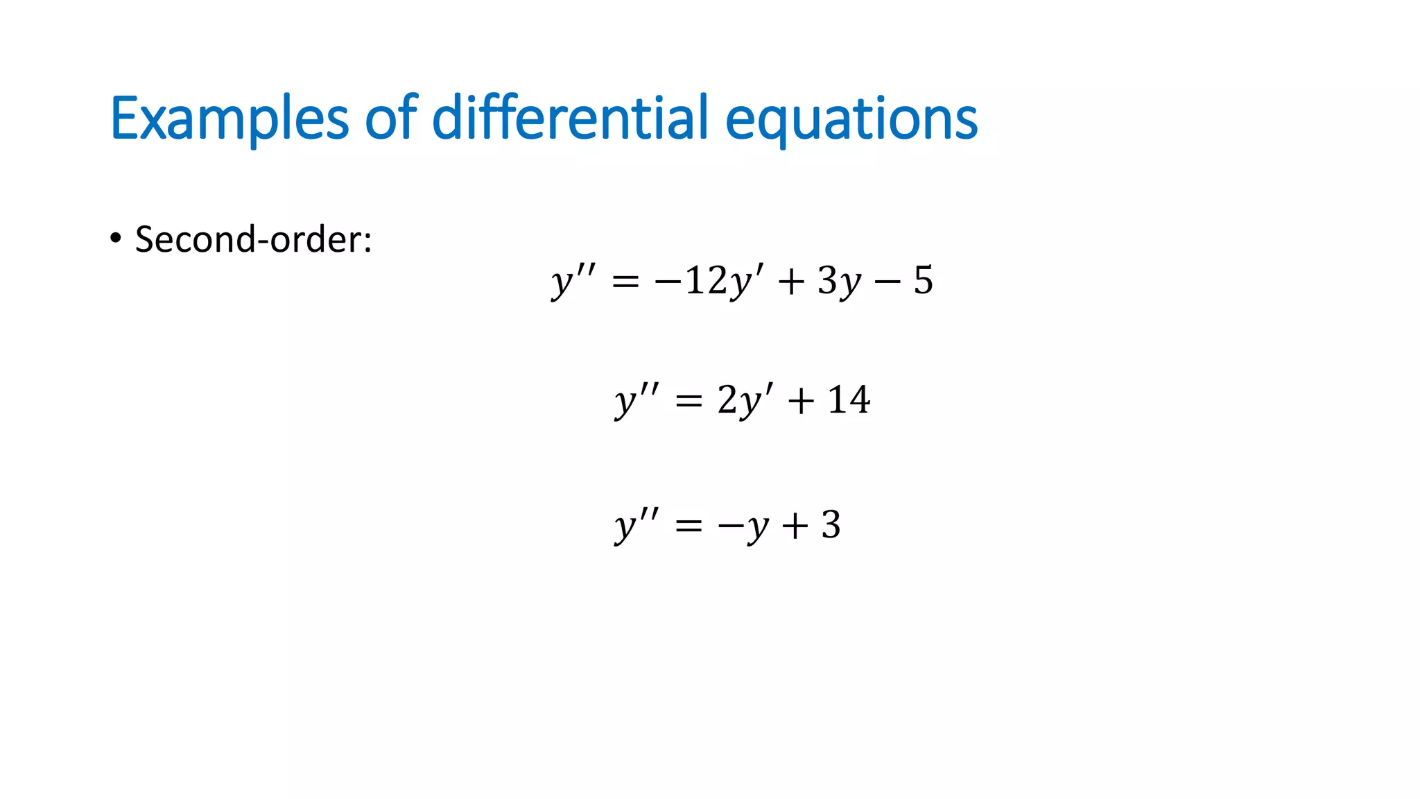 Chapter 1: First-Order Ordinary Differential Equations/Slides | PDF