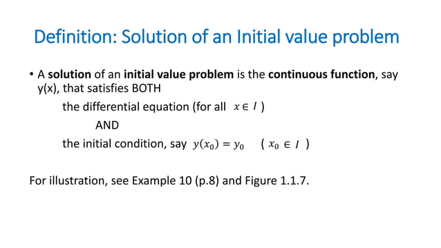 Chapter 1: First-Order Ordinary Differential Equations/Slides | PDF