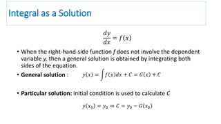Chapter 1: First-Order Ordinary Differential Equations/Slides | PDF