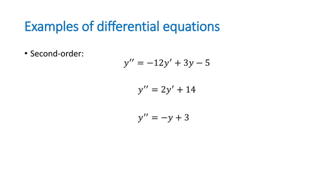 Chapter 1: First-Order Ordinary Differential Equations/Slides | PDF