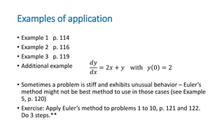 Chapter 2: Mathematical Models & Numerical Models/Slides | PPT