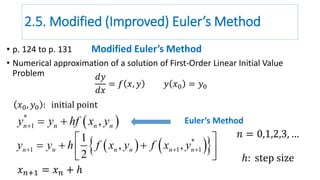 Chapter 2: Mathematical Models & Numerical Models/Slides | PPT