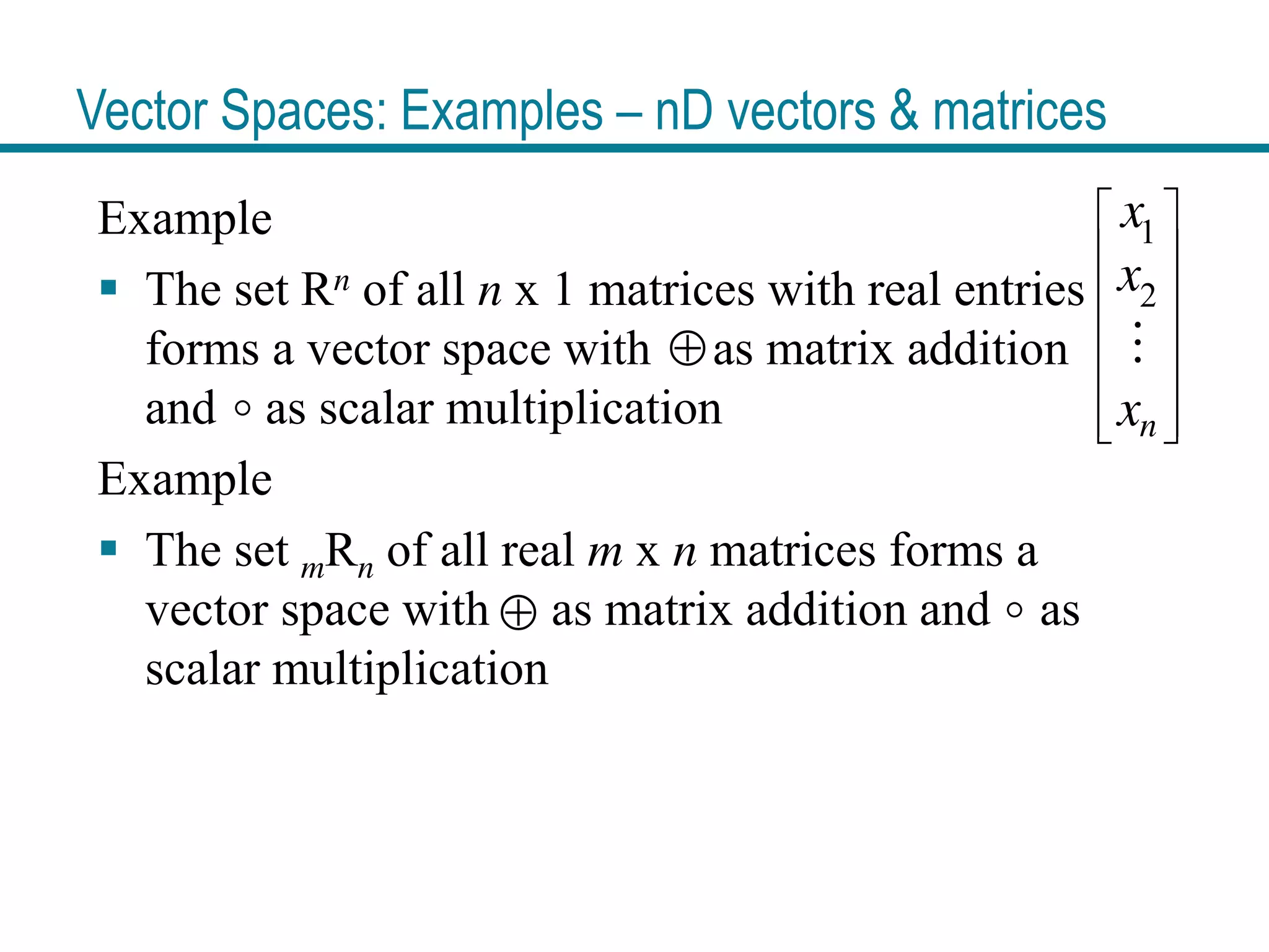 Chapter 4: Vector Spaces - Part 1/Slides By Pearson | PDF