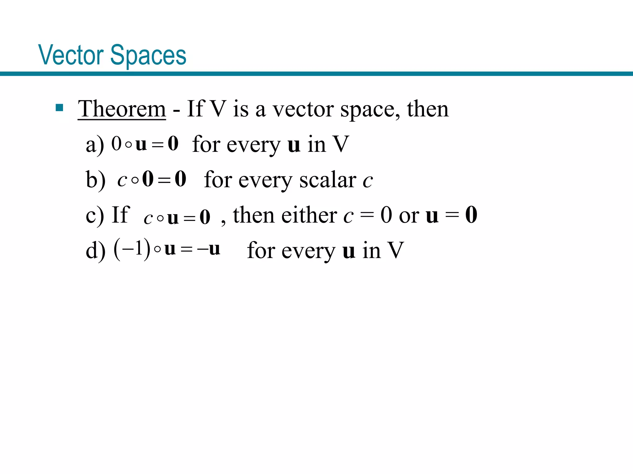 Chapter 4: Vector Spaces - Part 1/Slides By Pearson | PDF