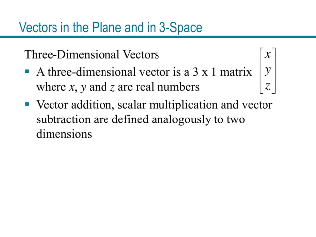Chapter 4: Vector Spaces - Part 1/Slides By Pearson | PDF