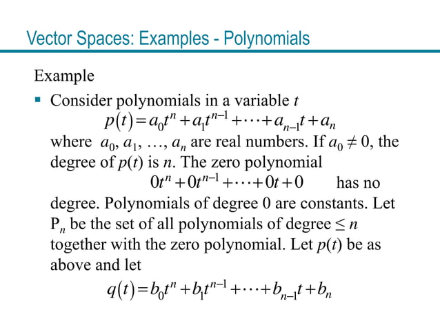 Chapter 4: Vector Spaces - Part 1/Slides By Pearson | PDF
