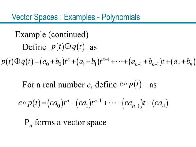Chapter 4: Vector Spaces - Part 1/Slides By Pearson | PDF