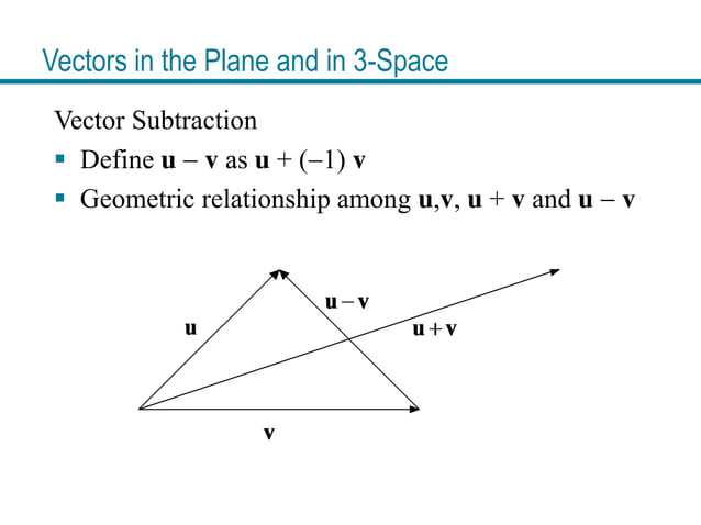 Chapter 4: Vector Spaces - Part 1/Slides By Pearson | PDF
