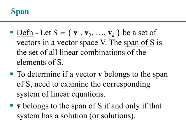 Chapter 4: Vector Spaces - Part 2/Slides By Pearson | PPT