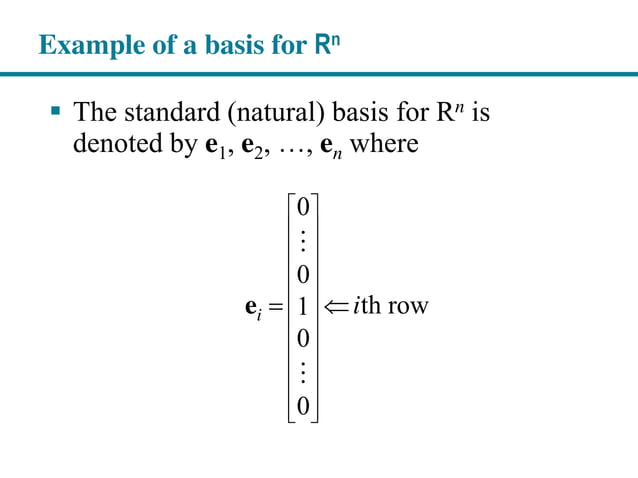 Chapter 4: Vector Spaces - Part 3/Slides By Pearson | PPT