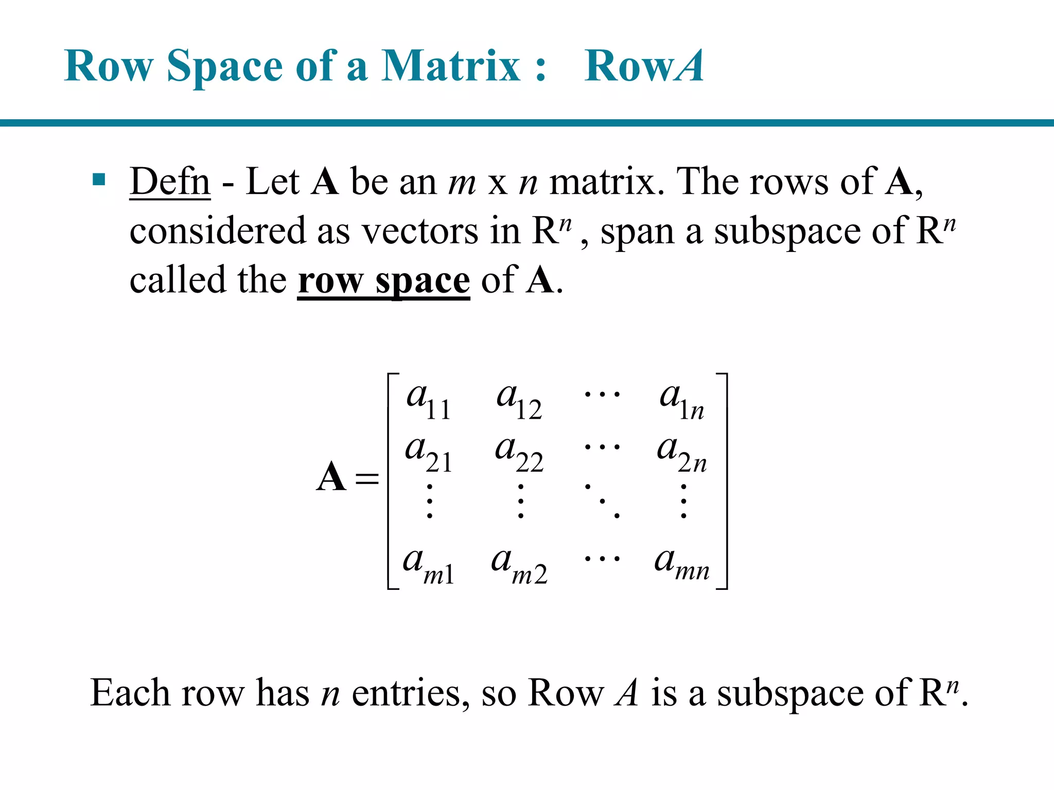 Chapter 4: Vector Spaces - Part 4/Slides By Pearson | PDF