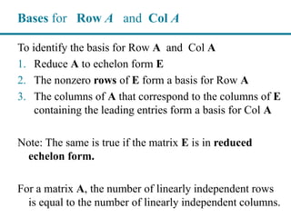 Chapter 4: Vector Spaces - Part 4/Slides By Pearson | PDF
