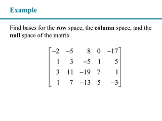 Chapter 4: Vector Spaces - Part 4/Slides By Pearson | PDF