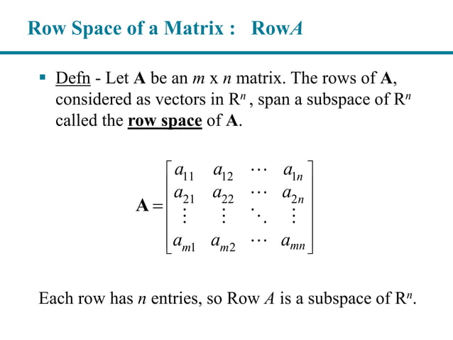 Chapter 4: Vector Spaces - Part 4/Slides By Pearson | PDF