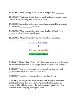 Math 221 Massive Success / snaptutorial.com