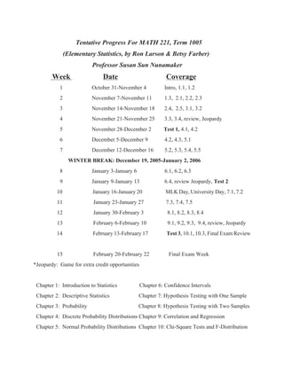 Math 221 term 1005 syllabus | PDF