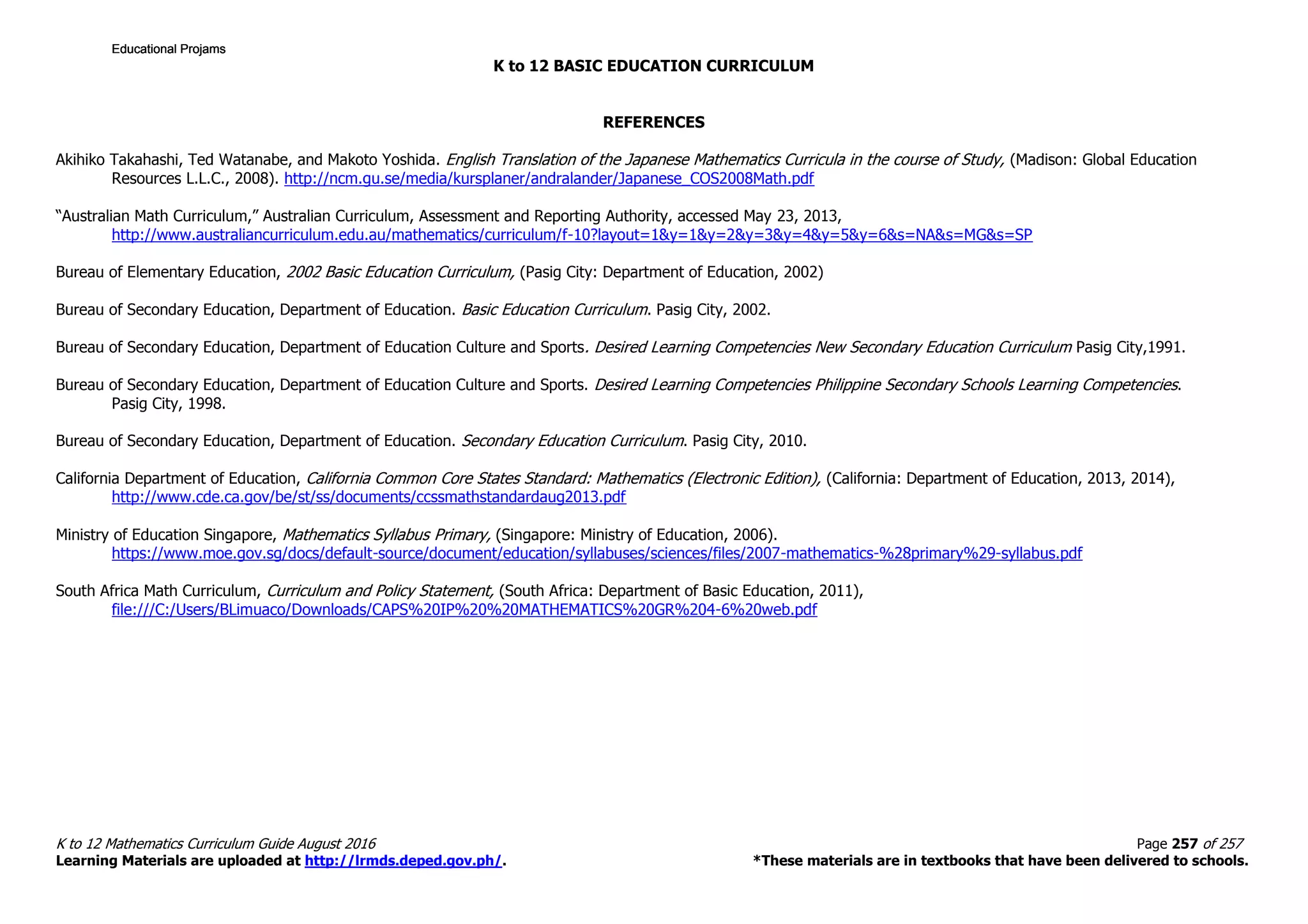 Math 2 Curriculum Guide rev.2016